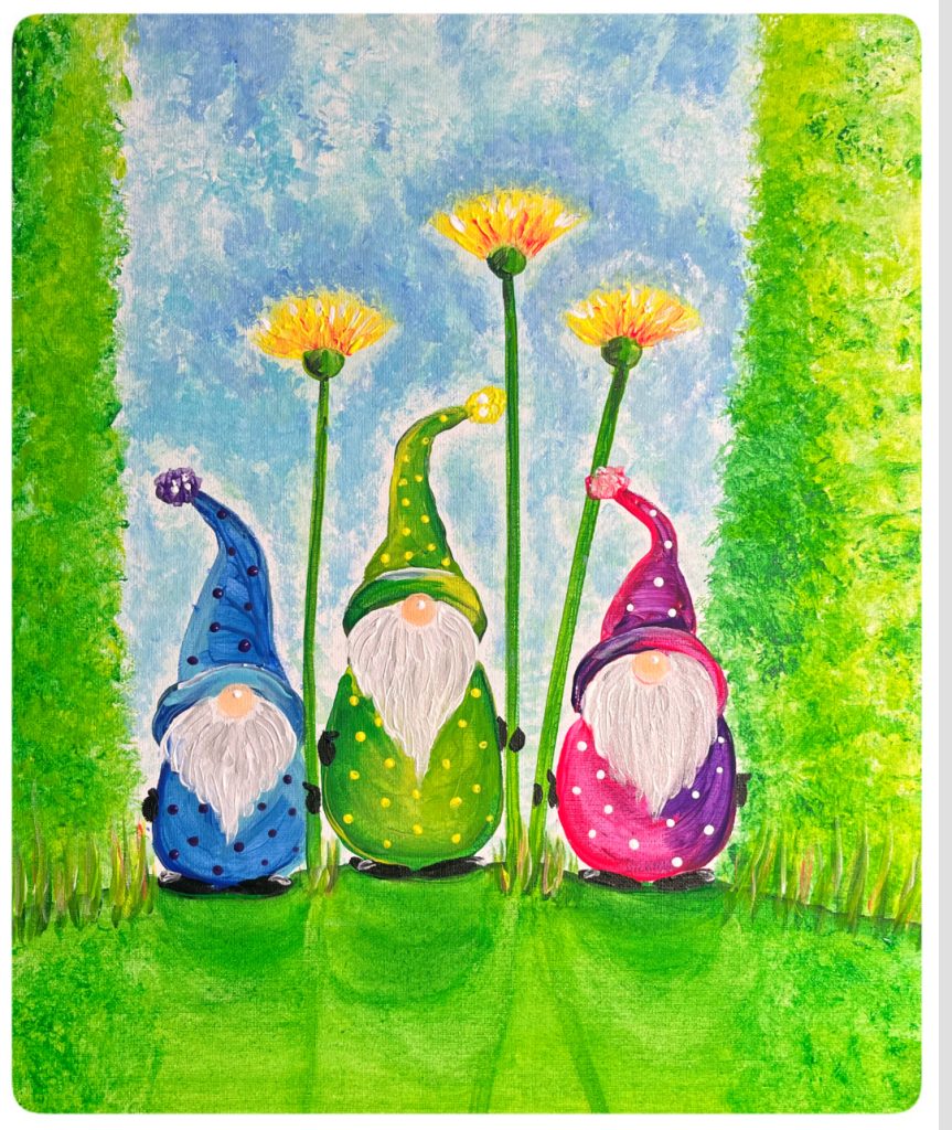 Garden Gnome Shepherds - Cocktails & Canvas